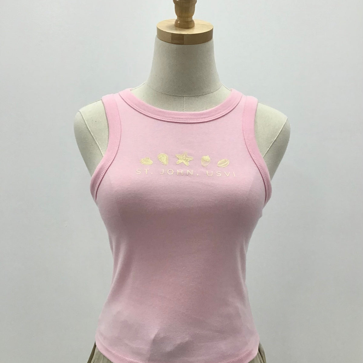 Seashell Ribbed Racerback Crop Tank – Wharfside Watersports